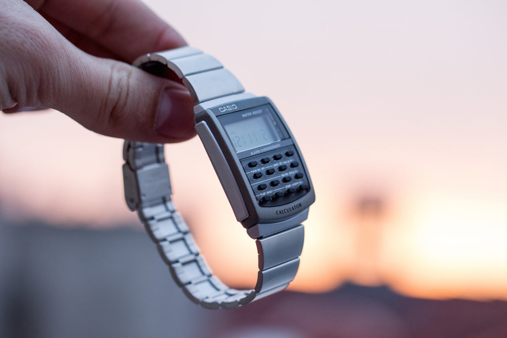 RELOJ CALCULADORA CASIO VINTAGE CA-506-1DF GRIS PLATEADO – GOODTIME.CL