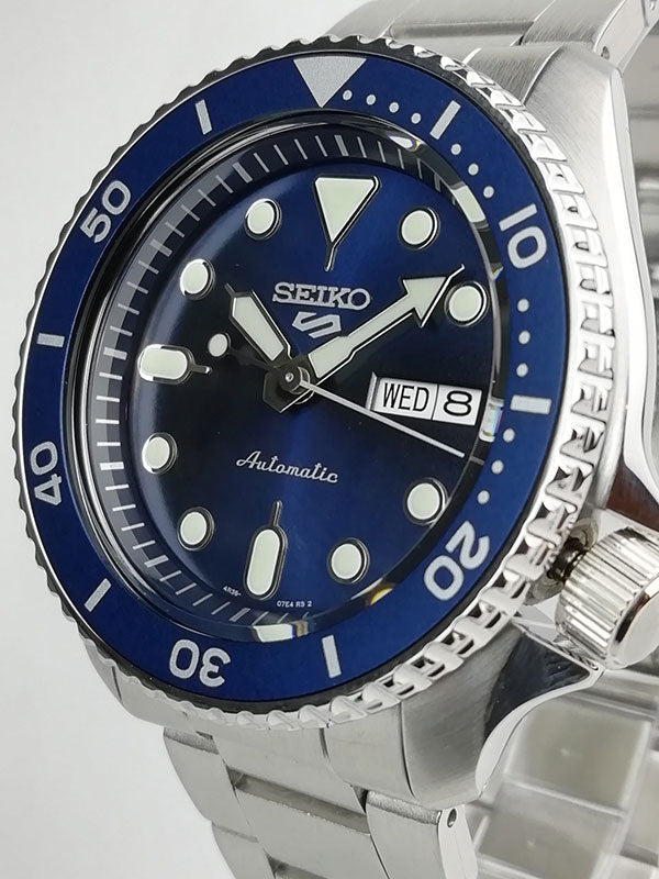 RELOJ SEIKO 5 SPORTS SRPD51K1 AUTOMÁTICO AZUL 42.5MM 42.5MM – GOODTIME.CL